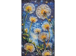 4823095816532 - Perlen-Stickbild Pusteblume & Sterne 17 x 29 cm