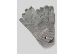 8720637862605 - Strickhandschuhe TOMMY HILFIGER ESSENTIALS FLAG GLOVES Damen grau (mid grau heather) Baumwollmischung Handschuhe mit Logostickerei 8720637862605 - Strickhandschuhe TOMMY HILFIGER ESSENTIALS FLAG GLOVES Damen grau (mid grau heather) Baumwollmischung Handschuhe mit Logostickerei