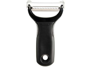 0719812003665 - Julienneschneider OXO GOOD GRIPS schwarz B10cm L27cm Edelstahl Küchenschneider mit Juliennestreifen Edelstahl