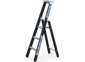4003866411450 - Schwerlast-Stehleiter einseitig begehbar 3 Sprossen inkl Plattform ZARGES