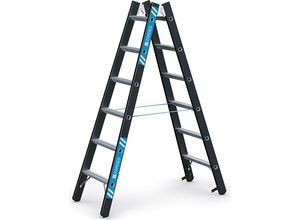 4003866411917 - Schwerlast-Stehleiter beidseitig begehbar 2 x 6 Sprossen ZARGES
