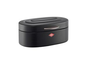 4027801207069 - Brotkasten Single Elly  Schwarz  Metall  oval  19x14x32 cm  lebensmittelecht  Küchenzubehör Brotkästen & -Körbe