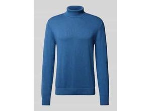 4069469677150 - Slim Fit Pullover mit Woll-Anteil in Strick-Optik