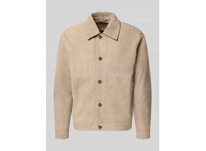 5715718782395 - Regular Fit Lederjacke aus echtem Ziegen-Velours Modell LANCE