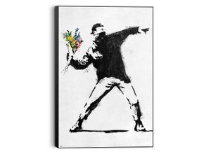 8714597656817 - Bild BANKSY FLOWER BOMBER (BHT 60x90x3 cm)