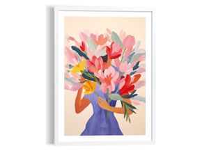 8714597655551 - Kunstdruck REINDERS Spring Girl bunt (farbe bild(er) bunt) B50cm H70cm T22cm Holz Bilder