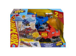 0194735264179 - Hot Wheels Spielfahrzeug City Ultimativer 2-in-1 Drachen Transporter