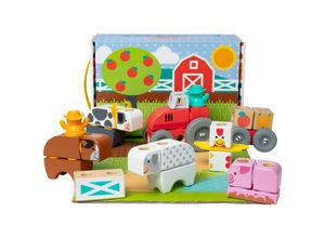 0681147005457 - Hatchimals Konstruktionsspielzeug Melissa & Doug - Blockables Bauernhof Spielset