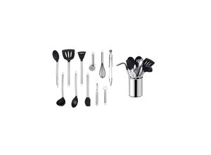 4260238067770 - Küchenorganizer-Set ECHTWERK silber (silberfarben) Edelstahl Silikon Küchenhelfer-Sets Kochbesteck mit Edelstahlgriff Antihaft Silikon mit Utensilienhalter 4260238067770 - Küchenorganizer-Set ECHTWERK silber (silberfarben) Edelstahl Silikon Küchenhelfer-Sets Kochbesteck mit Edelstahlgriff Antihaft Silikon mit Utensilienhalter