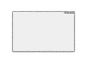 4057305071699 - PLAYROOM Whiteboard PLAYBOARD e3-emaillierter Stahl weiß Recycling-PET-Rahmen grau B 750 x H 500 mm
