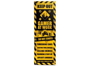 8714597638011 - Poster REINDERS Gaming Caution gelb (farbe bild(er) gelb) B53cm H158cm T01cm Papier Bilder