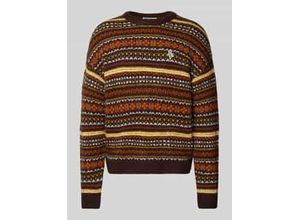 4069469868626 - Regular Fit Pullover mit Woll-Anteil in Strick-Optik