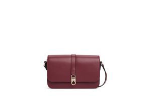 8721222735489 - Umhängetasche TOMMY HILFIGER TH LIBRE FLAP CROSSOVER Damen Gr B H T 235cm x 155cm x 75cm dunkelrot Lederimitat Taschen Damen Schultertasche Minibag mit goldfarbenem TH-Schmuckelement