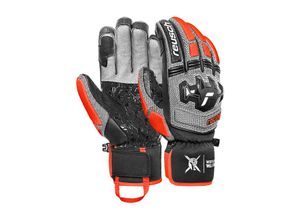 4060485589427 - Skihandschuhe REUSCH Worldcup Warrior SC Damen Gr 85 grau mehrfarbig 75% Polyester 15% Ziegenleder 5% Polyamid 5% Polyurethan mehrfarbig Handschuhe mit winddichter atmungsaktiver Funktion