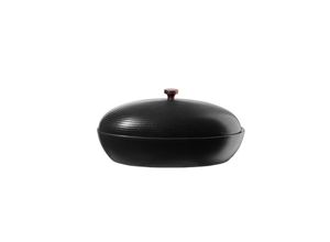 4024433025535 - ASA Brottopf Kitchen`art  Schwarz  Keramik  0 L  oval  32x165x18 cm  Lüftungslöcher atmungsaktiv Deckel  Küchenzubehör Brotkästen & -Körbe