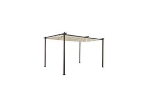 4262456960871 - Pavillon Gartenpavillon 3x4m beige-anthrazit Luxor Light UV-Schutz wasserabweisende Überdachung