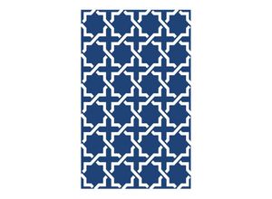 4262456960772 - Garten Outdoor Teppich Modern blau 90x150 cm