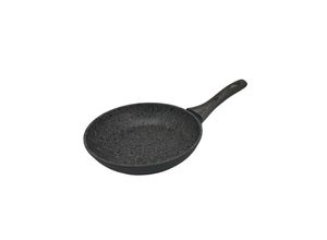 4255763720979 - Bratpfanne in Schwarz mit Griff in Holzoptik Aluminiumlegierung