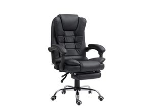 4255701937421 - Chefsessel mit Massagefunktion und Fußablage 4255701937421 - Chefsessel mit Massagefunktion und Fußablage