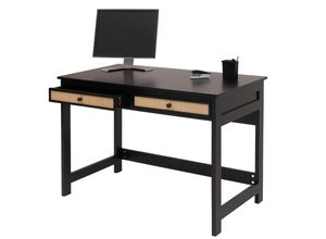 4057651751573 - Schreibtisch MCW-O36 Bürotisch Laptoptisch Arbeitstisch Schublade 78x110x60cm Holz ~ schwarz