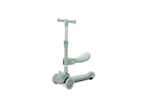 3800166119489 - Kinderroller Swiftie 2 in 1 Musik Lichter klappbarer Sitz PU-Räder hellgrün