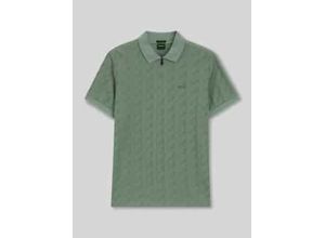 4063548073529 - Relaxed Fit Poloshirt mit Strukturmuster Modell MIRROR
