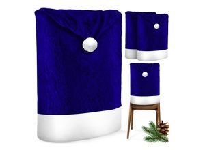 4255598329552 - KESSER® Premium Weihnachtsstuhlüberzug Set Stuhlhussen für Weihnachten Nikolausmütze Stuhlbezug Husse Weihnachtsdeko für Stühle Überzieher - Stuhlabdeckung im weihnachtlichen Design