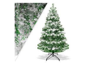 4260692718324 - Weihnachtsbaum künstlich Tannenbaum Edeltanne Spritzguss pe 210cm (Schnee) - Mit Schnee - Kesser