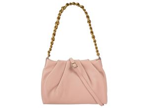 4260543061289 - Umhängetasche SAMANTHA LOOK Damen Gr B H T 30cm x 20cm x 4cm onesize rosa Leder leicht glänzend unifarben Taschen echt Leder Made in Italy