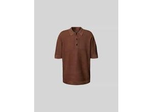 5715575252925 - Relaxed Fit Poloshirt in Strick-Optik 5715575252925 - Relaxed Fit Poloshirt in Strick-Optik