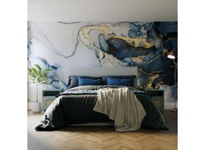 5011583642117 - Fototapete ART FOR THE HOME Marmor blau H28m L28m Vlies Tapeten Design Tapeten