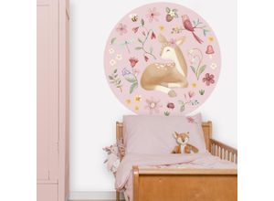 5011583669312 - Wandtattoo LITTLE DUTCH Wandsticker XL Fairy Garden (100x100cm) bunt (mehrfarbig) H100cm PVC Wandtattoos