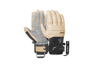 4060485589229 - Skihandschuhe REUSCH Marco Odermatt Damen Gr 85 beige schwarz 60% Polyester 40% Ziegenleder mehrfarbig Handschuhe mit winddichter atmungsaktiver Funktion 4060485589229 - Skihandschuhe REUSCH Marco Odermatt Damen Gr 85 beige schwarz 60% Polyester 40% Ziegenleder mehrfarbig Handschuhe mit winddichter atmungsaktiver Funktion