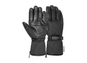 4060485591628 - Skihandschuhe REUSCH Method WINDSTOPPER Damen Gr 105 schwarz 79% Polyester 20% Rindsleder 1% Elasthan unifarben Handschuhe mit winddichter atmungsaktiver Funktion