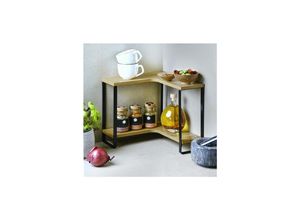 4000270278327 - Eckregal KESPER Eck- Küchenregal MDF braun B30cm H28cm T30cm FSC-zertifizierter Holzwerkstoff Regale