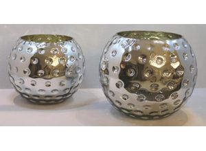 4032584769901 - Vase SILVER GOLFBALL (DH 30x24 cm)