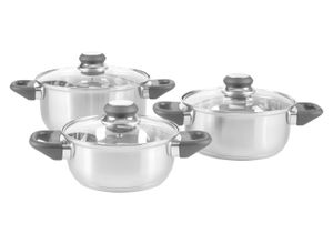 4052916613177 - SILVERCREST® Edelstahl-Topf-Set mit Glasdeckel inkl Dampfauslass