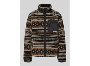 4069469869531 - Sweatjacke mit Stehkragen