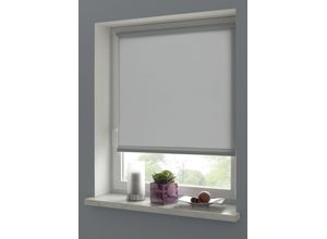 4003018370581 - Seitenzugrollo MY HOME Uni Klemmrollo Rollos Gr 150 cm einseitig verschiebbar 65 cm grau (hellgrau) Kinder Kinderzimmer-Rollos Schraubmontage möglich