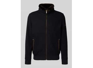 4069238002022 - Cardigan mit Fellkragen und Reißverschluss