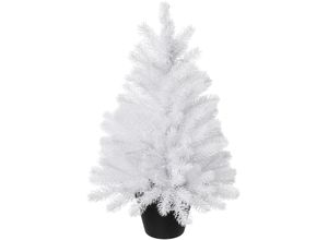 4003529921241 - Künstlicher Weihnachtsbaum CREATIV DECO Weihnachtsdeko künstlicher Christbaum Tannenbaum Weihnachtsbäume Gr Höhe 60 cm weiß Weihnachtsbaum Weihnachtsdekoration Kunstweihnachtsbäume Künstliche Weihnachtsbäume im Topf