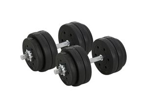 4251774980463 - Kurzhantel Set 30 kg schwarz 43 x 18 x 75 cm Fitness Workout Krafttraining zuhause Yoga 4251774980463 - Kurzhantel Set 30 kg schwarz 43 x 18 x 75 cm Fitness Workout Krafttraining zuhause Yoga