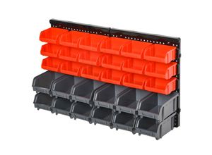 4255633538994 - Lagersystem mit 30 Boxen schwarz grau rot (Farbe rot grau schwarz) 4255633538994 - Lagersystem mit 30 Boxen schwarz grau rot (Farbe rot grau schwarz)
