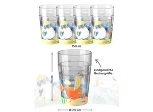 4010168288567 - Unisex Becher Glitzerbecher 4er Pack
