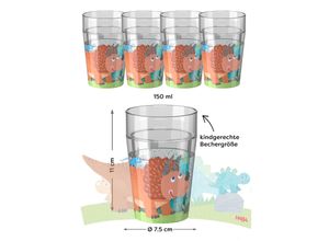 4010168288611 - Unisex Becher Glitzerbecher 4er Pack