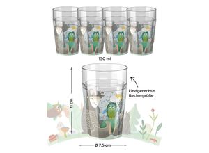 4010168288635 - Unisex Becher Glitzerbecher 4er Pack