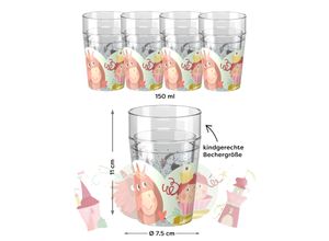 4010168288598 - Unisex Becher Glitzerbecher 4er Pack 4010168288598 - Unisex Becher Glitzerbecher 4er Pack