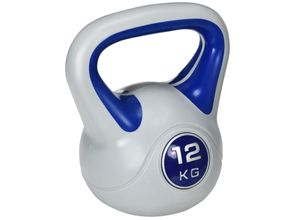 4255633511508 - SPORTNOW Kettlebell mit Griff blau 24L x 17B x 28H cm kettlebell 12 kg kugelhantel schwunghantel gewichtkugel