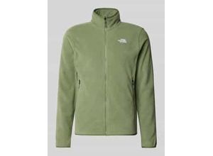0197804110858 - Fleecejacke mit Stehkragen und Label-Stitching