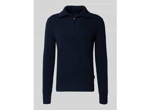 4069238001445 - Troyer aus Woll-Mix mit Label-Detail